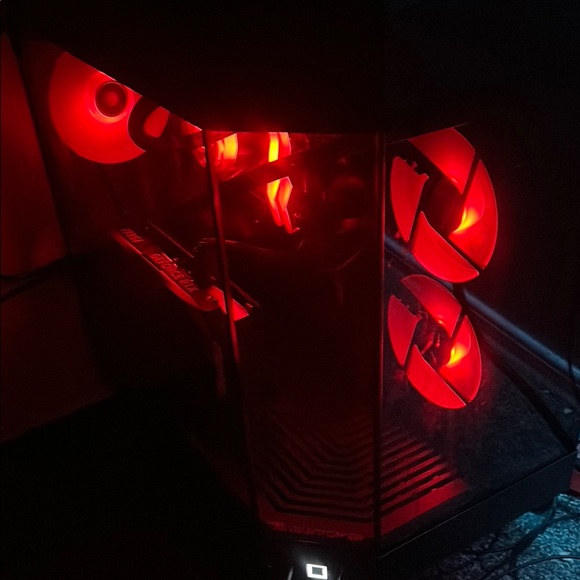 Computers, Laptops & Parts | Gaming Pc With Red Led Fans | Poshmark